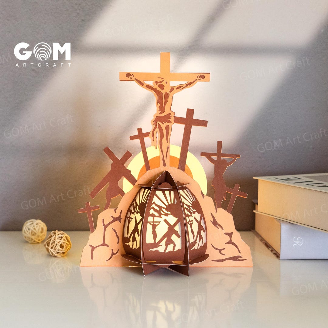 Cross Lantern SVG, Jesus Lantern, He is Risen Lantern, Easter Lantern ...