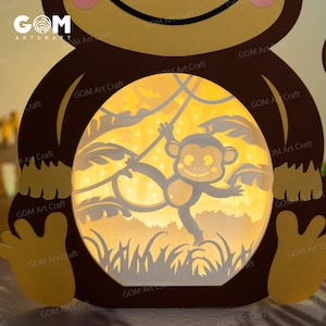 Pack 3 Animal Lantern SVG - Lion Lanterns, Monkey Lanterns, Giraffe ...