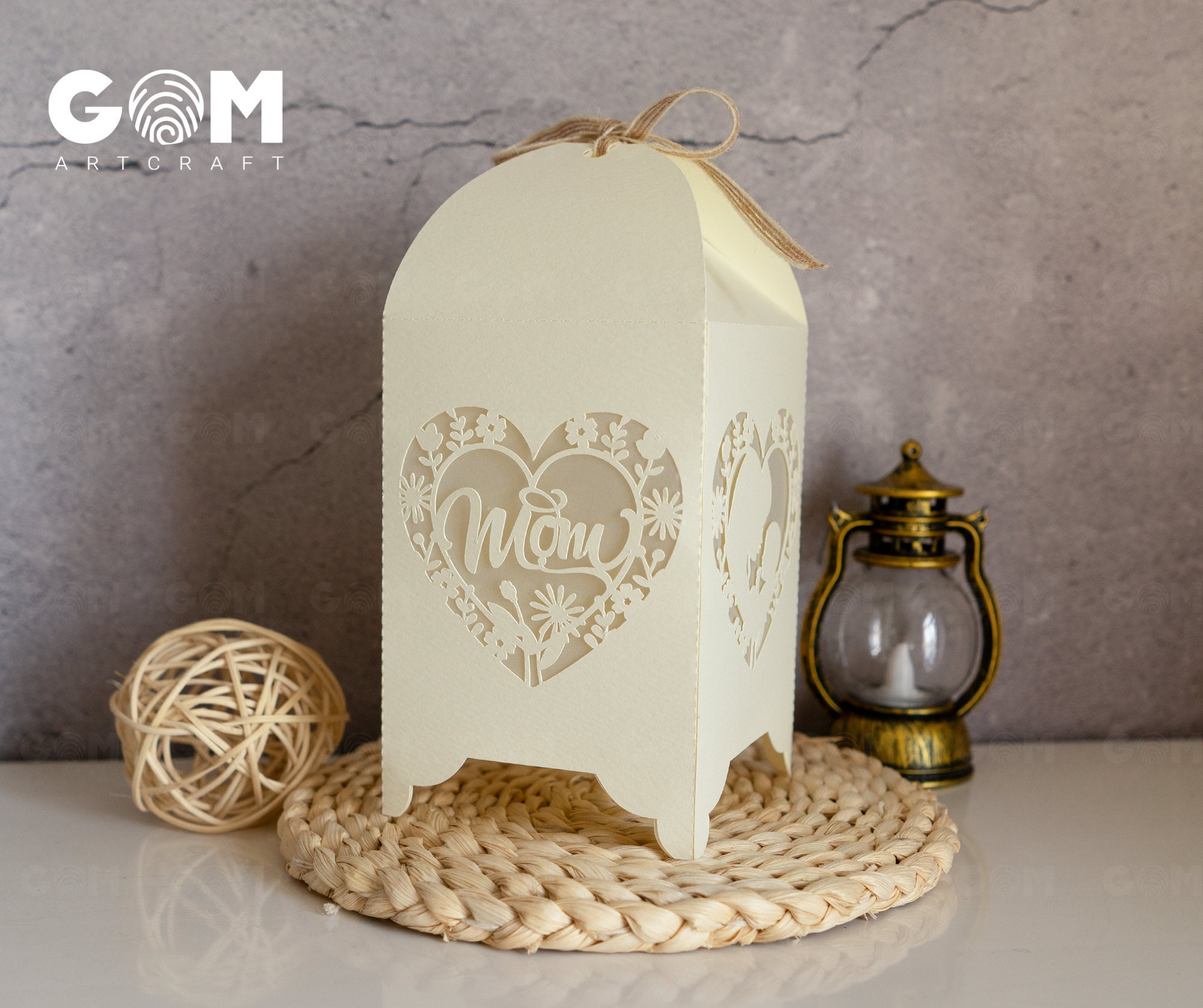 Mom Lantern Template Happy Mother's Day Paper Cut - Etsy
