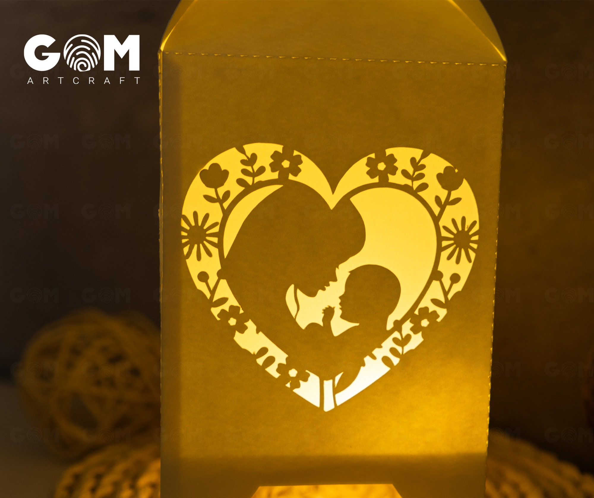 Mom Lantern Template Happy Mother's Day Paper Cut - Etsy