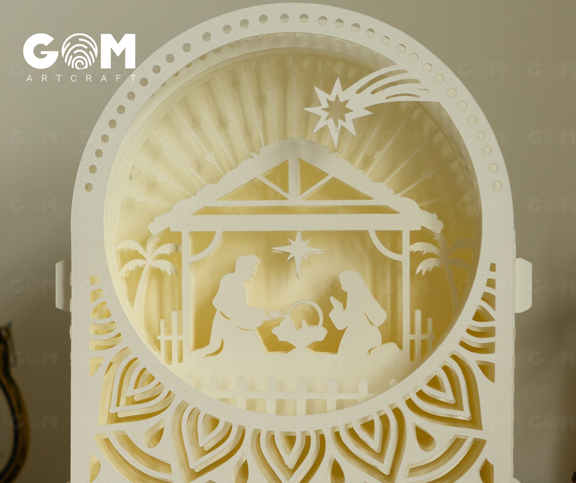 Nativity of Jesus Pop-up Card 3D - Merry Christmas Card - Paper Cutting ...
