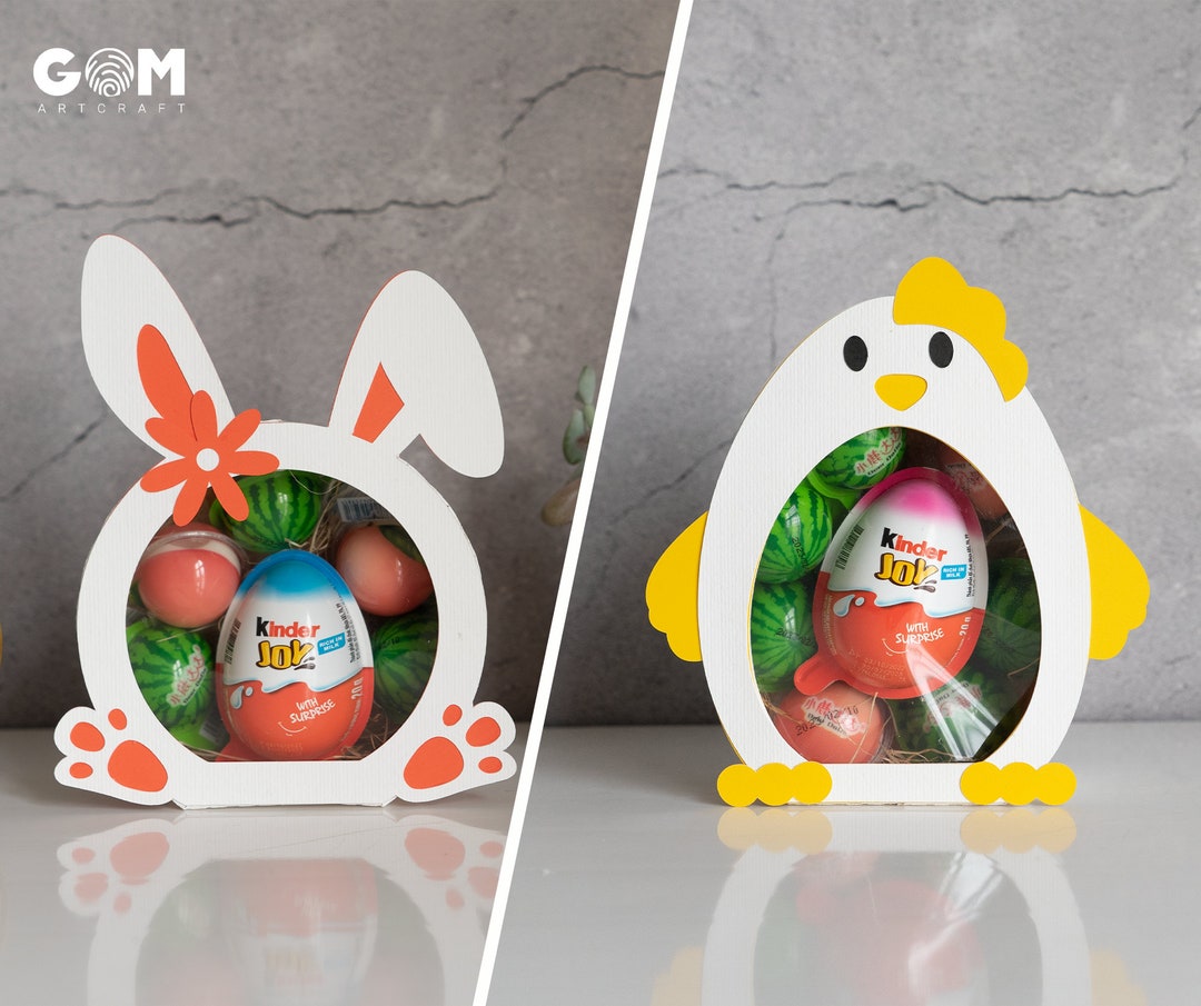 Combo 2 Egg Easter Candy Box - Happy Easter - Box Easter Holder, Gift ...