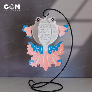 Set 2 Fish Lantern SVG - Goldfish Lantern Paper Cut - DIY Fish Paper ...