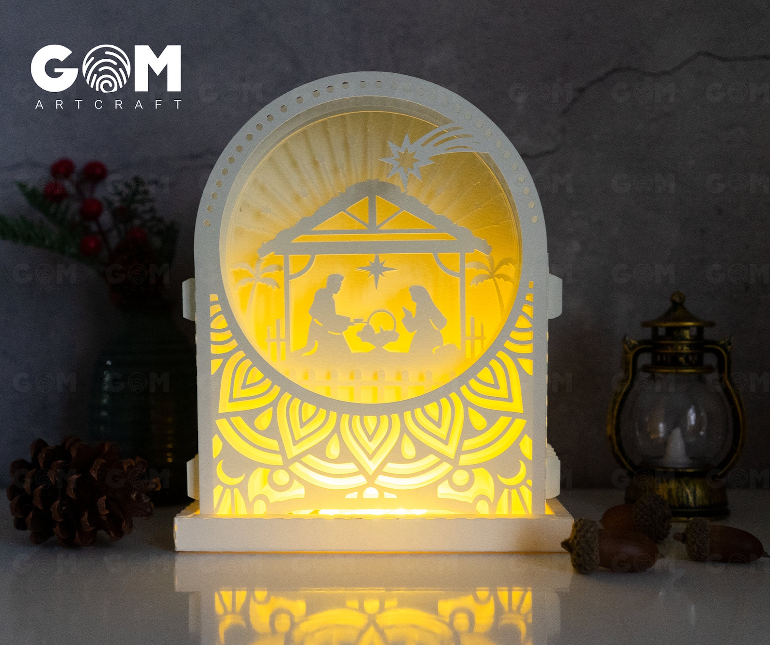 Nativity of Jesus Pop-up Card 3D - Merry Christmas Card - Paper Cutting ...