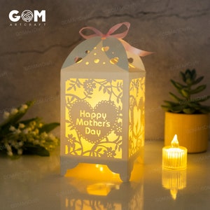 Happy Mother's Day Lantern SVG - Mom Lantern Template - Happy Mother's ...