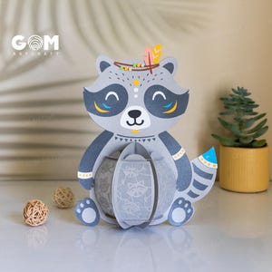 Set 3 Tier Laterne SVG - Bären-Laternen, Tiger-Laternen, Waschbär ...