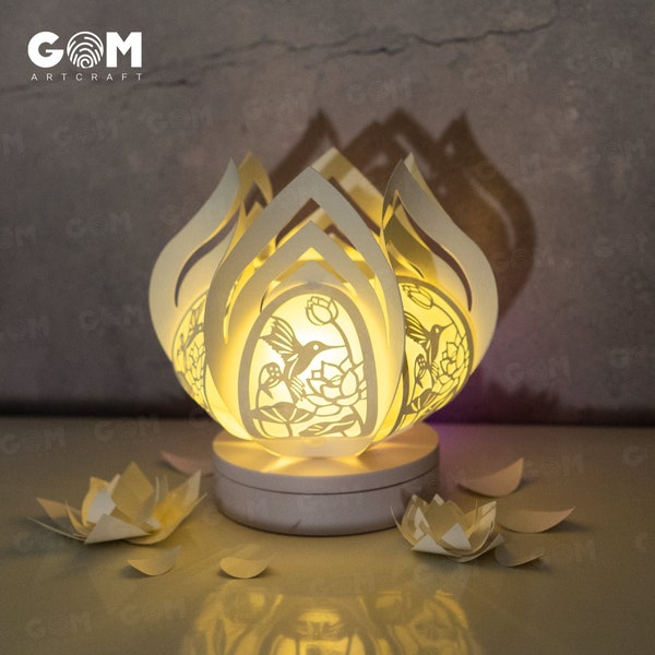 Lotus Lantern Svg - Etsy