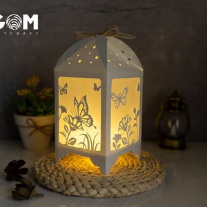 Combo 3 Insect Lantern Template - Paper Cut - Lantern Bee, Butterfly ...