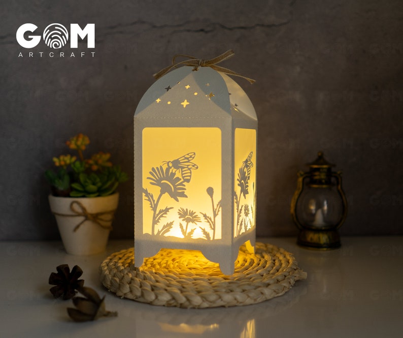 Combo 3 Insect Lantern Template Paper Cut Lantern Bee - Etsy