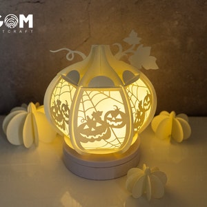 Combo 3 Items Spider Web Pumpkin Lantern Template - Happy Halloween SVG ...