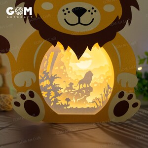 Lion Lanterns Template SVG - Animal Lantern DIY - Lanterns for Children ...