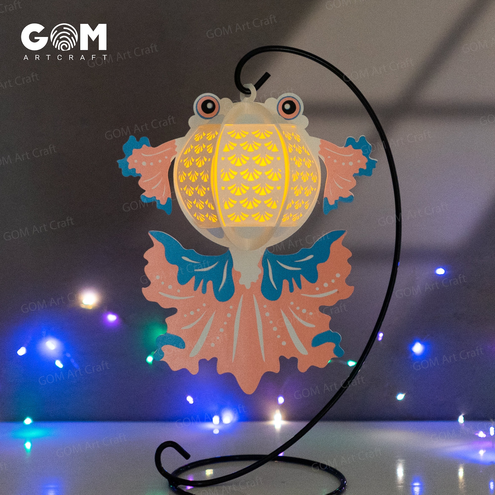 DIY Goldfish Lantern SVG Set – Paper Cut Template (pdf, Png, Svg) - Etsy
