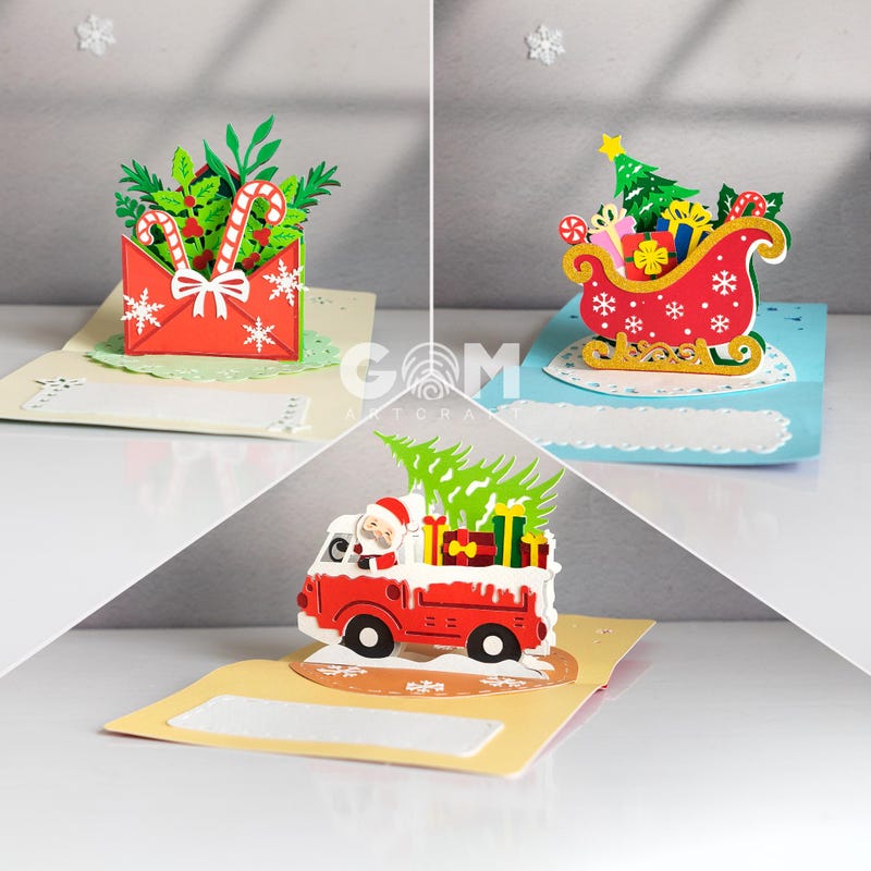 Diy Pop Christmas Cards - Etsy