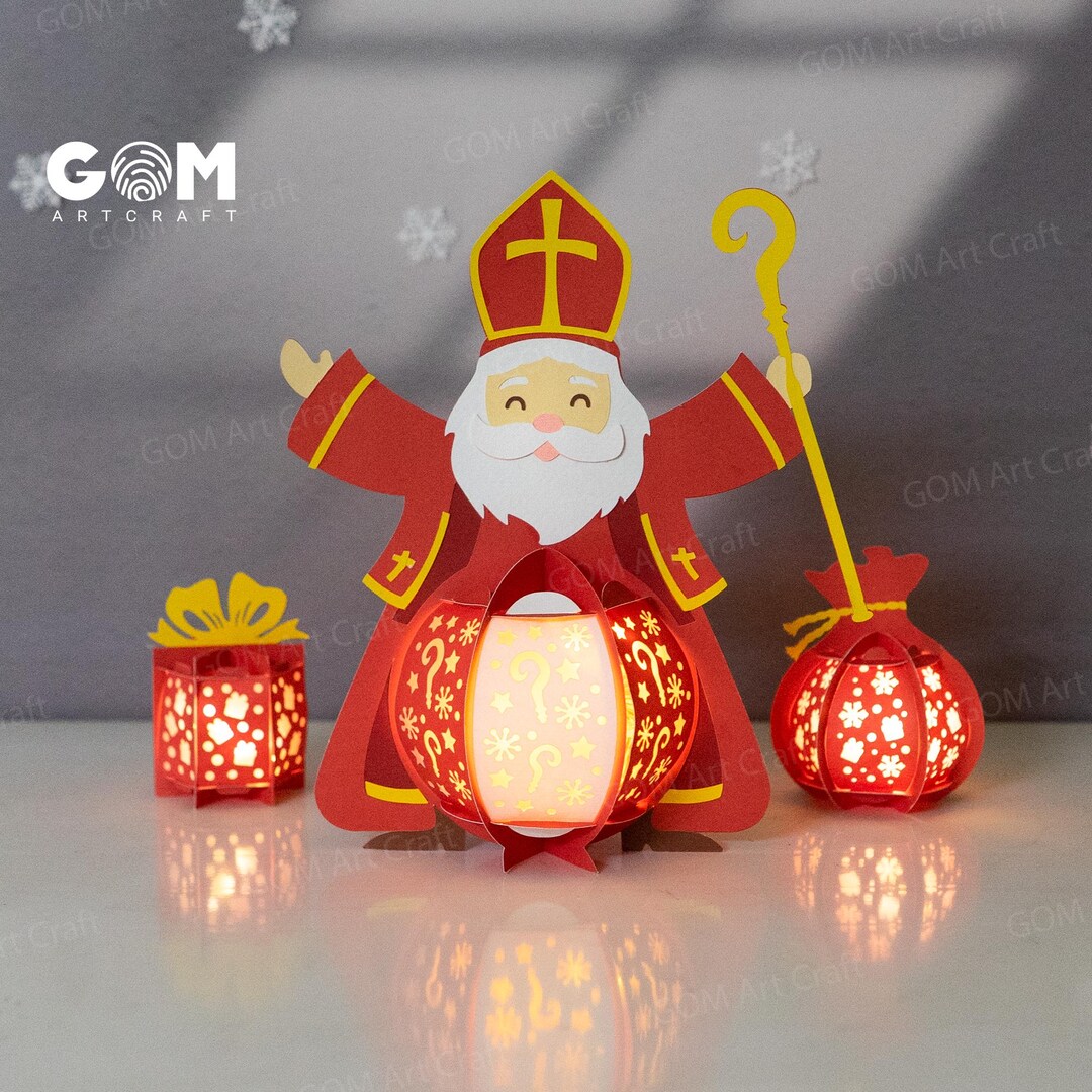 Saint Nicholas Lantern, St. Nicholas Lantern SVG, Catholic Saints, DIY ...