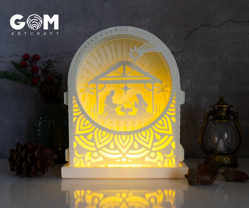 Nativity of Jesus Pop-up Card 3D - Merry Christmas Card - Paper Cutting ...
