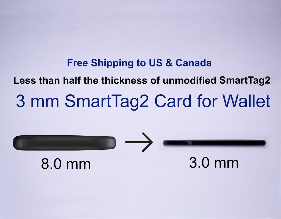 Modified 3 Mm Slim Samsung Smarttag2 Card for Wallet With UWB Precision ...