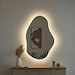 Wavy Led Bathroom Mirror - Wave Bedroom Makeup Mirror With Lighted ...