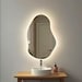 Wavy Led Bathroom Mirror - Wave Bedroom Makeup Mirror With Lighted ...