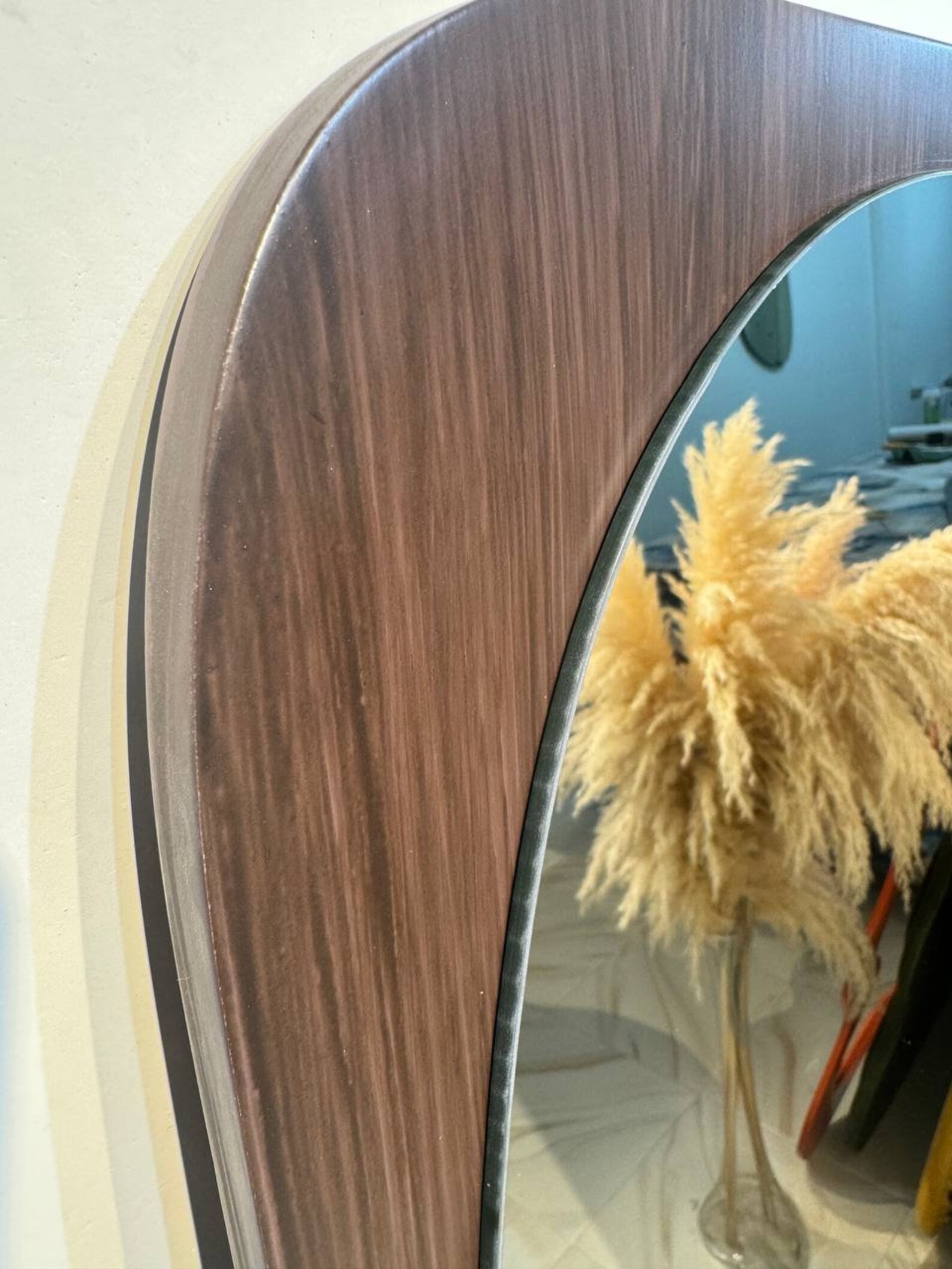 Floor Full Length Walnut Wood Mirror - Unique Full Body Mirror - Custom ...