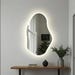 Wavy Led Bathroom Mirror - Wave Bedroom Makeup Mirror With Lighted ...