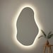 Wavy Led Bathroom Mirror - Wave Bedroom Makeup Mirror With Lighted ...