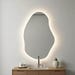 Wavy Led Bathroom Mirror - Wave Bedroom Makeup Mirror With Lighted ...
