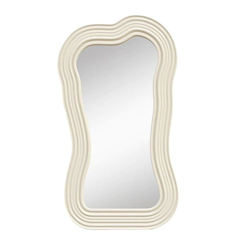 Full Length Wavy Mirror - Floor Wave Mirror - Long Irregular Mirror ...