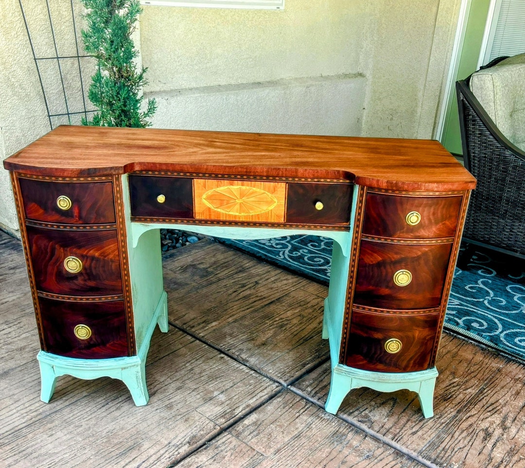 Antique Sheraton Period Desk/vanity - Etsy