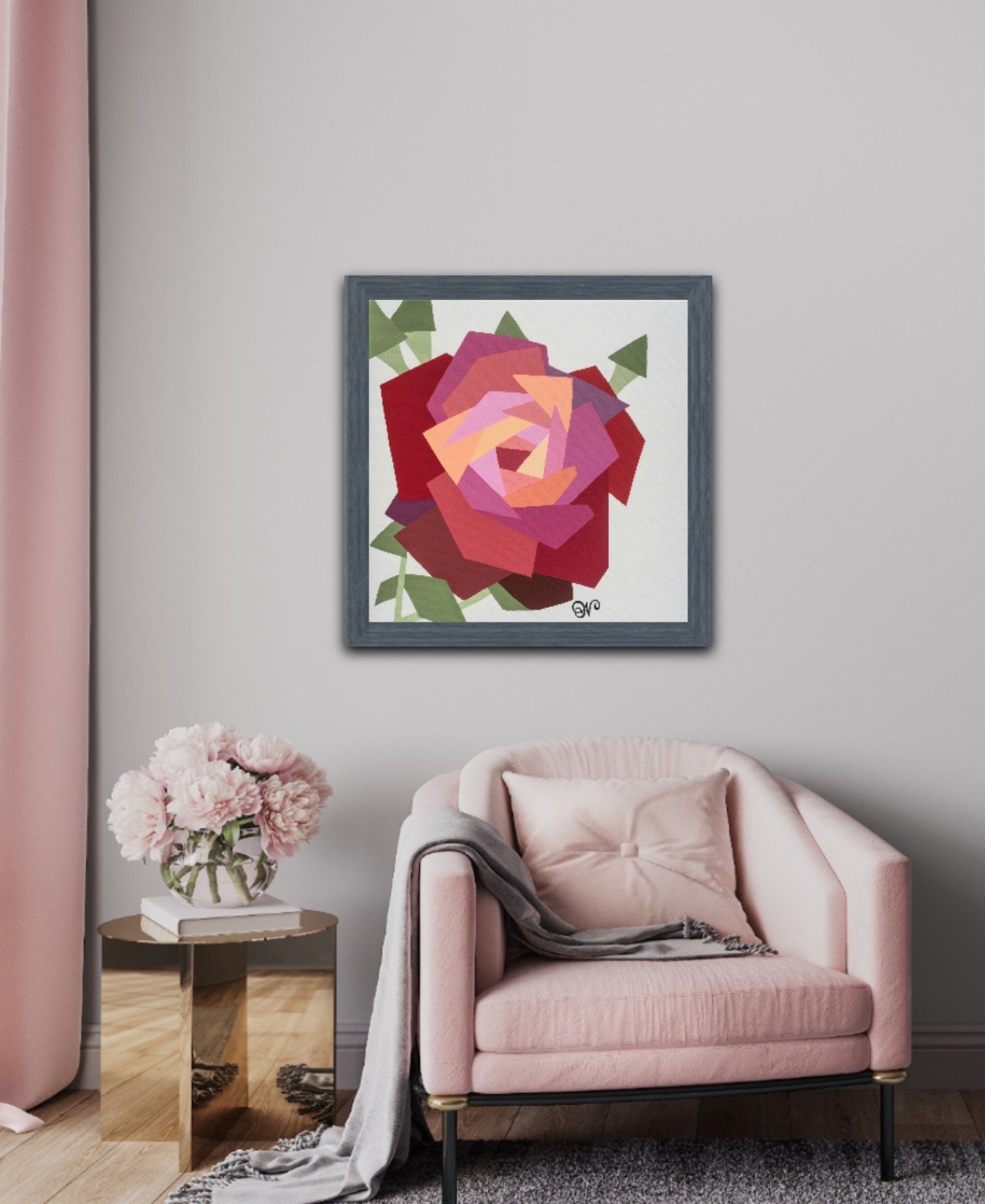 Roses Cubism