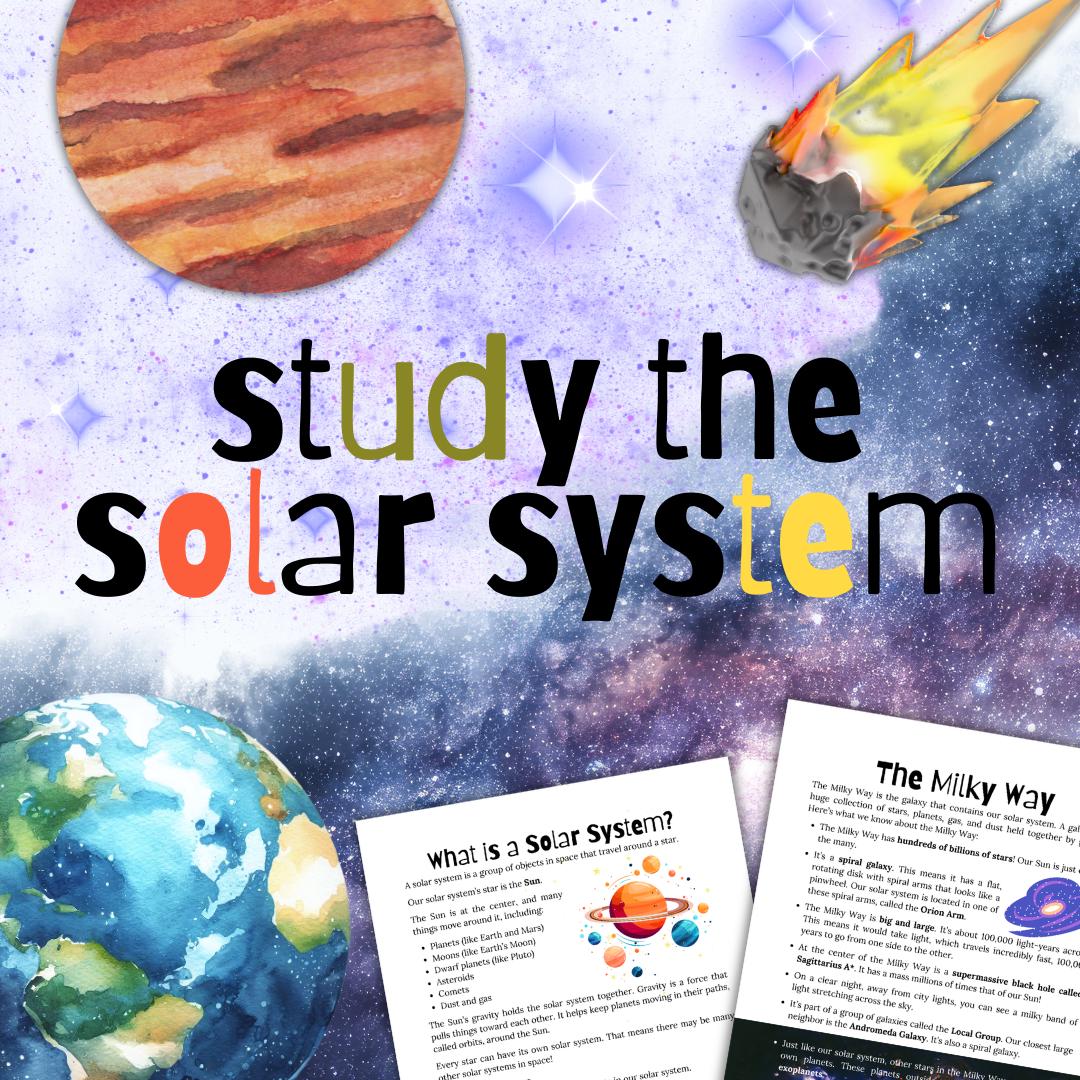 Our Solar System Planets Homeschool Science Study Unit | Digital ...