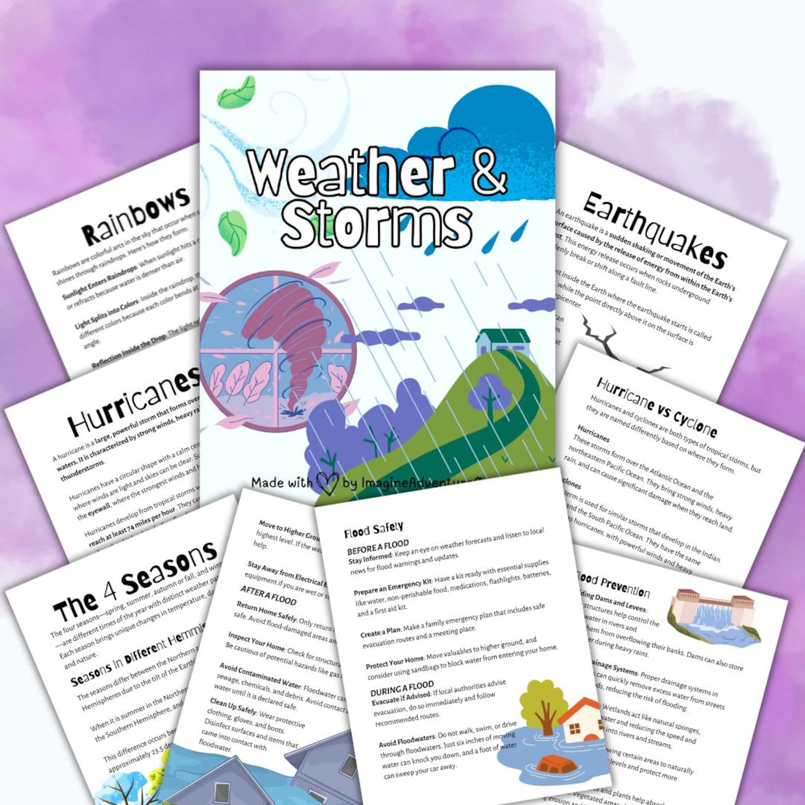 Weather & Storms Homeschool Study Unit | Digital Download Curriculum - Etsy
