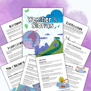 Weather & Storms Homeschool Study Unit | Digital Download Curriculum - Etsy