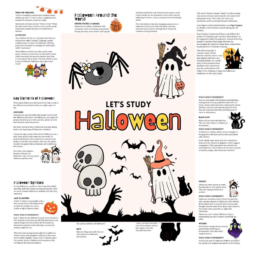 Halloween | Holiday | Homeschool Study Unit | Digital Download ...