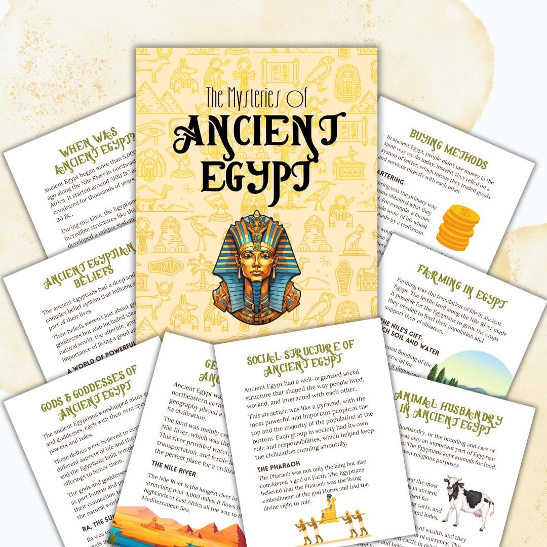 Ancient Egypt | Homeschool Study Unit | Digital Download Curriculum - Etsy