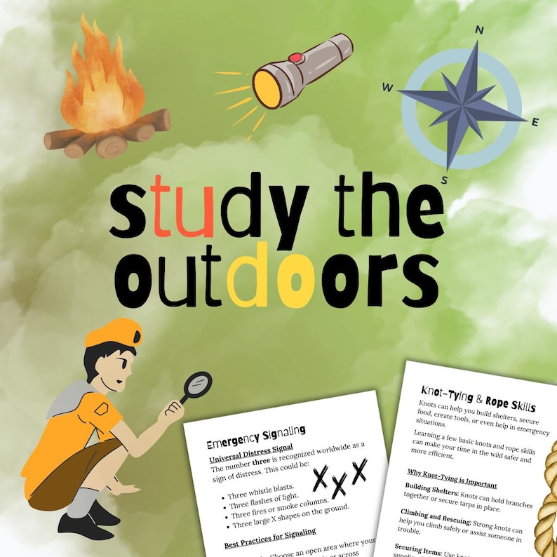 Survival Skills Homeschool Study Unit | Digital Download Curriculum - Etsy