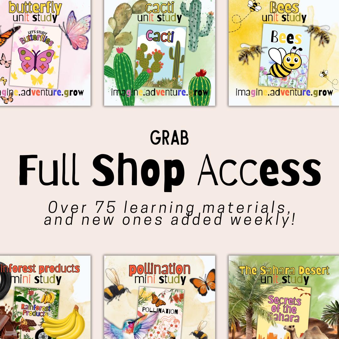 Entire Shop Access | Ultimate Homeschool Curriculum Bundle - Etsy