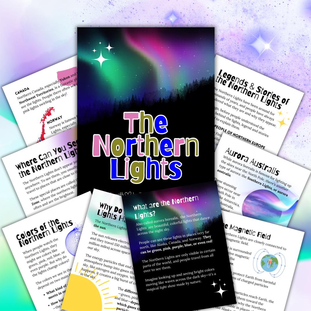 The Northern Lights (aurora Borealis) Homeschool Study Unit | Digital ...