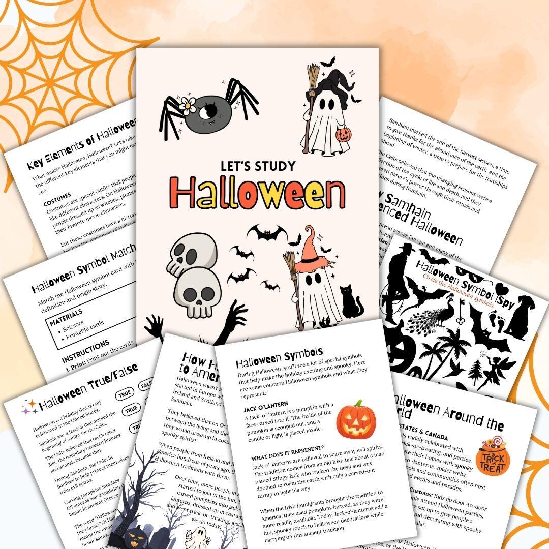 Halloween | Holiday Homeschool Study Unit | Digital Download Curriculum ...