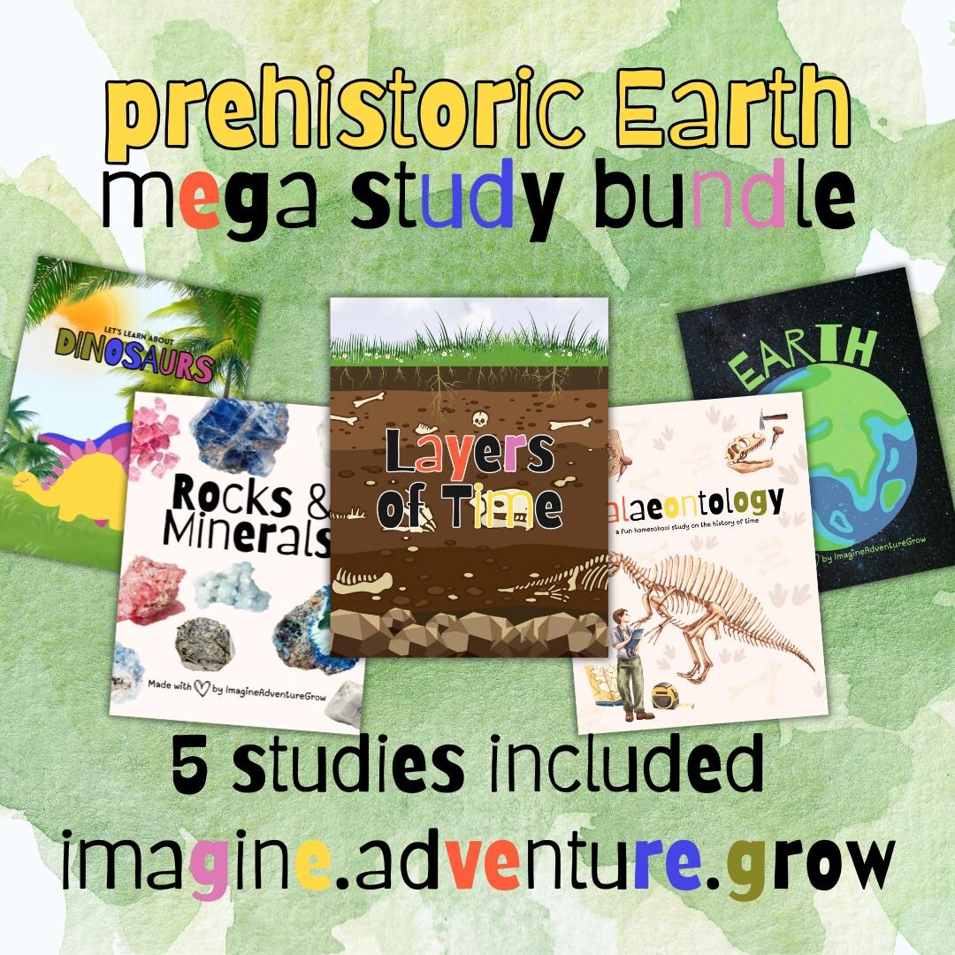Earth Science Mega Bundle for Kids | Dinosaurs Paleontology Rock Cycle ...