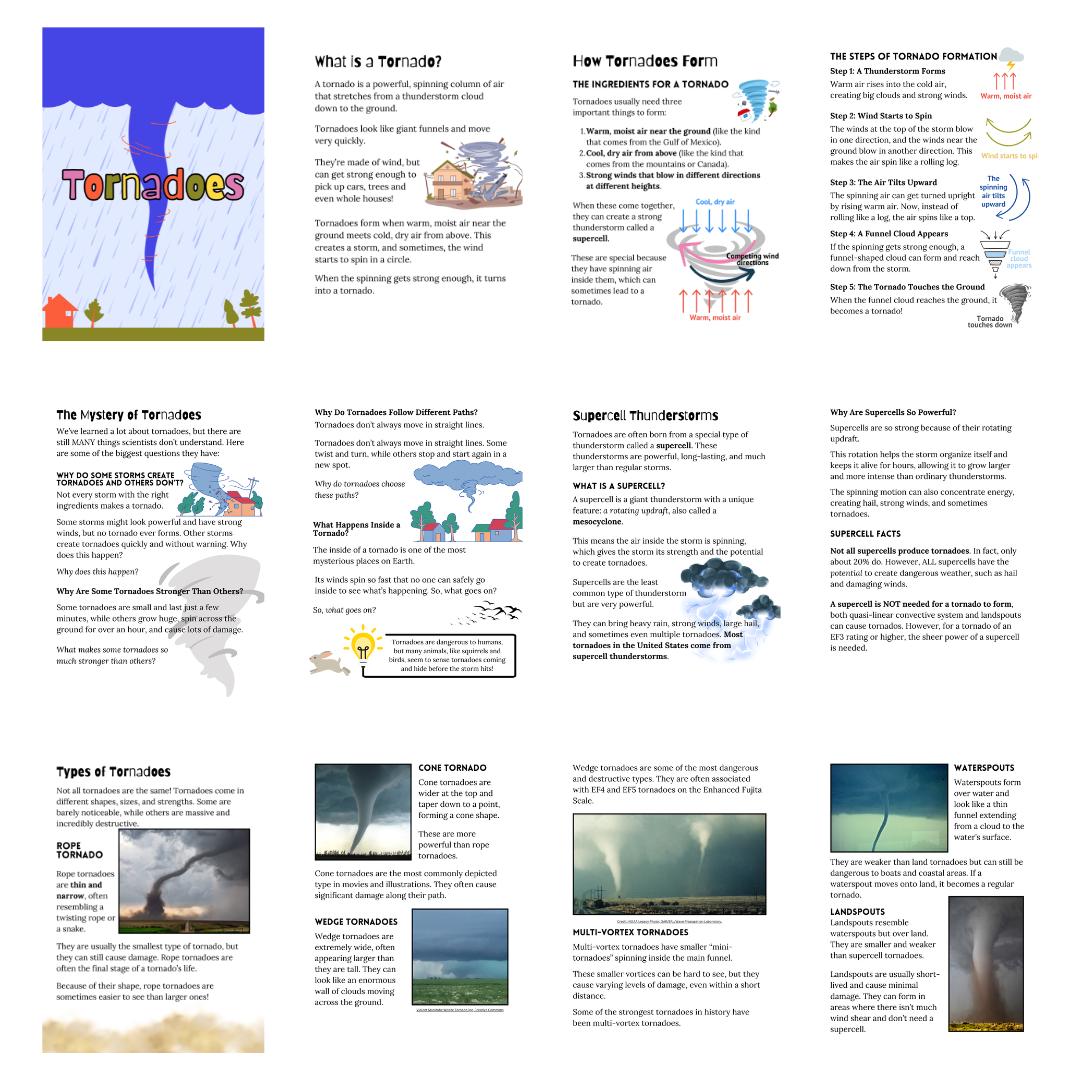Tornadoes Homeschool Study Unit | Life Skills Digital Download ...