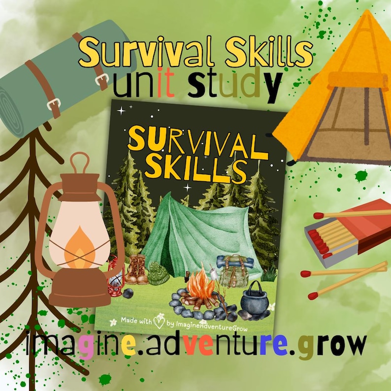 Survival Skills Homeschool Study Unit | Digital Download Curriculum - Etsy