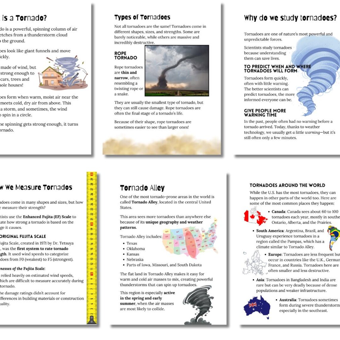 Tornadoes Homeschool Study Unit | Life Skills Digital Download ...