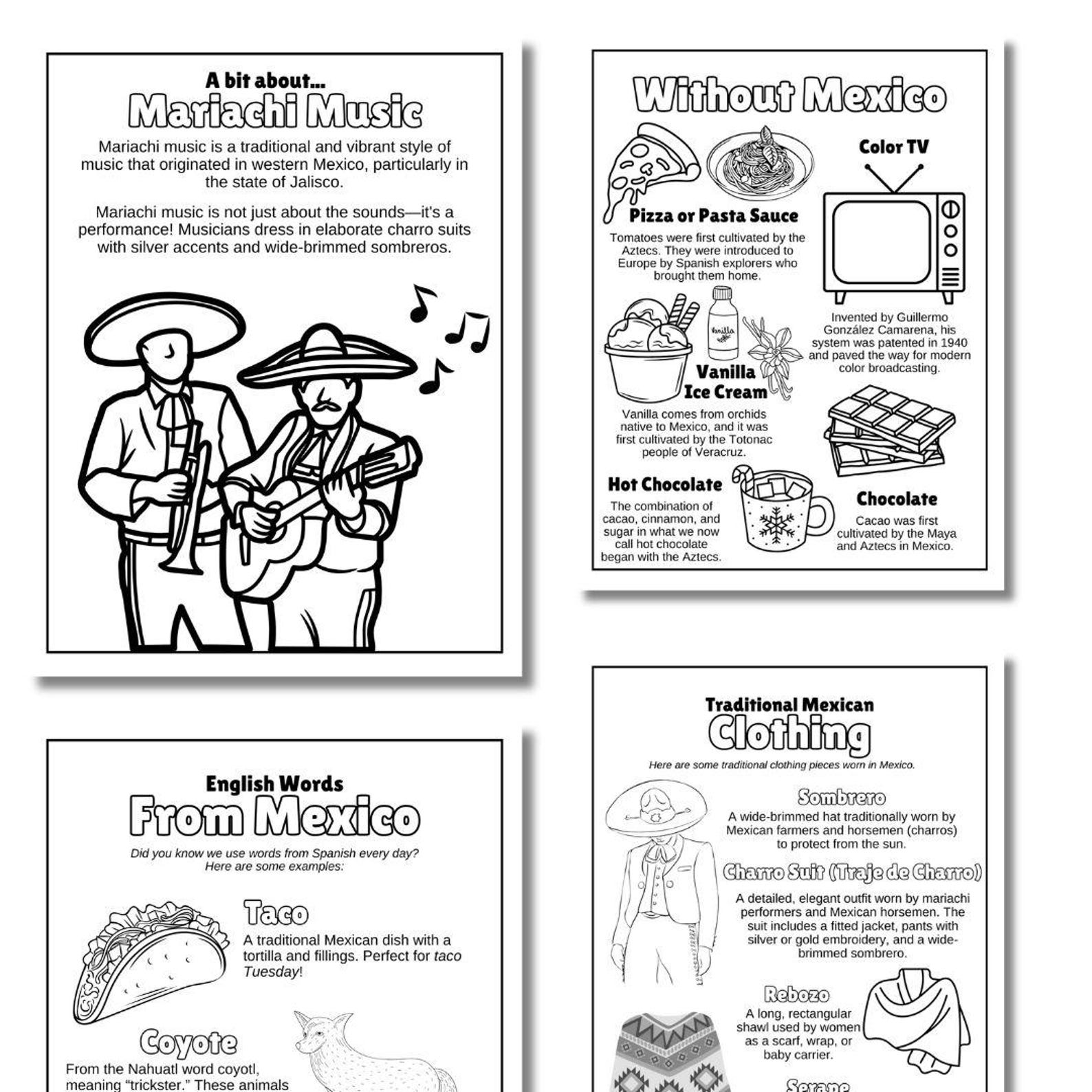 Discover Mexico: Fun Educational Printable Activity Pack | Geography ...