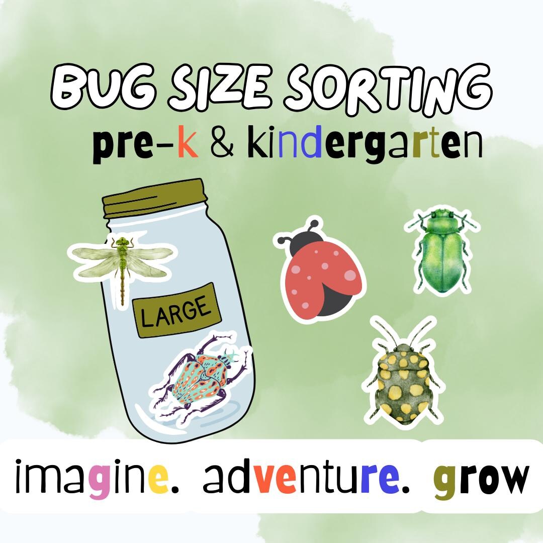 Bug Size Sorting | Insect Size Matching | Montessori Nature Unit ...