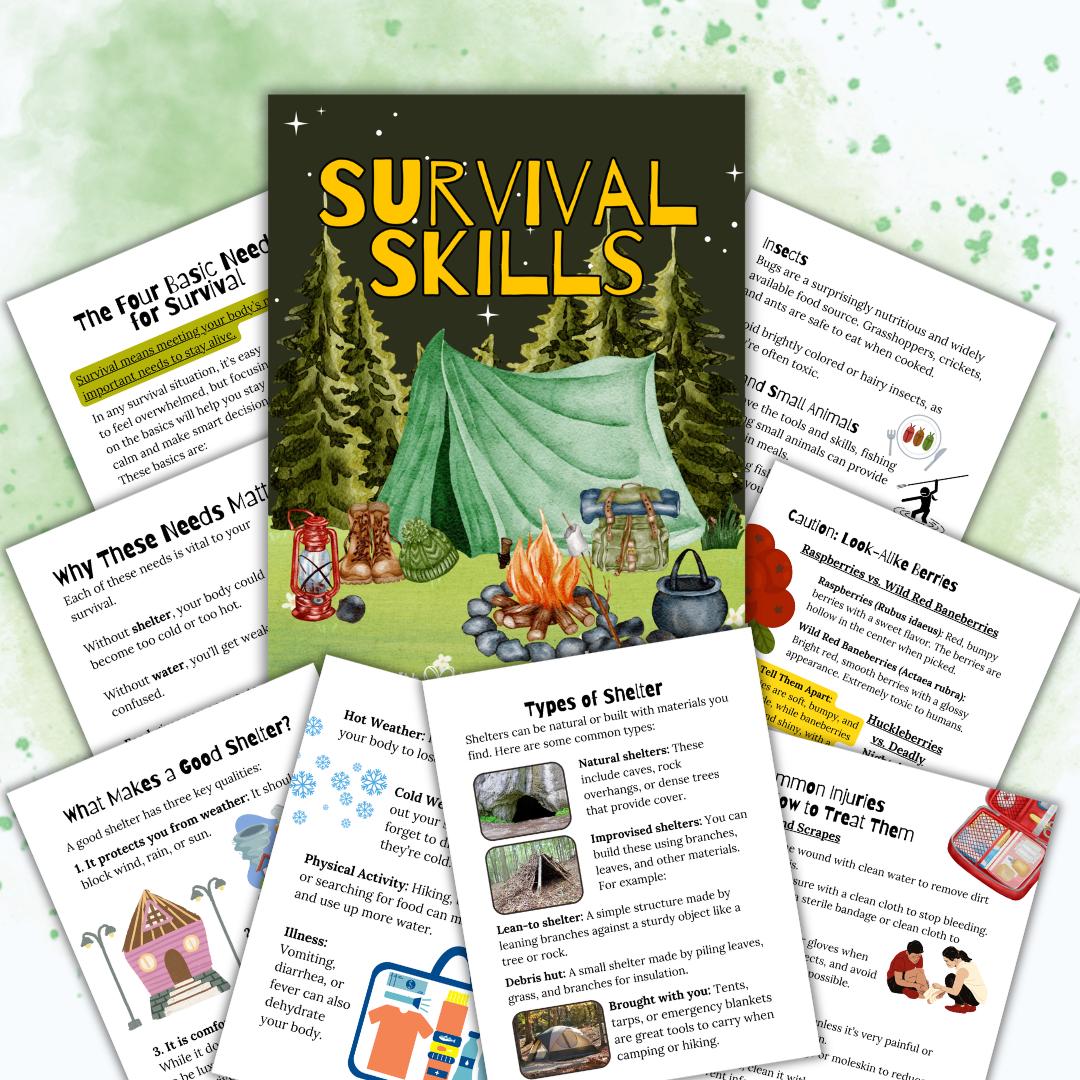 Safety & Survival Bundle for Kids | Survival Skills + Bushcraft ...