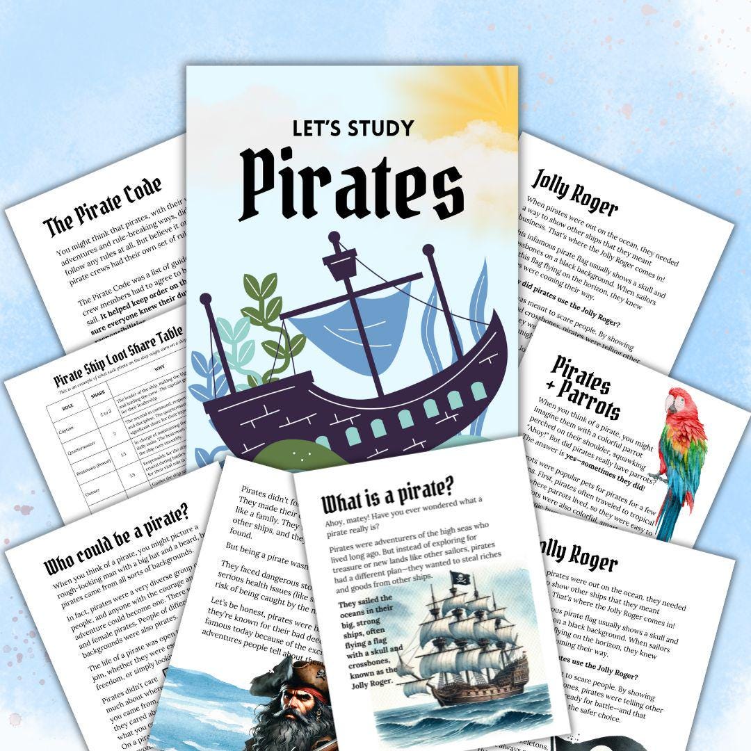 Pirates | Homeschool History Study Unit | Digital Download Curriculum ...