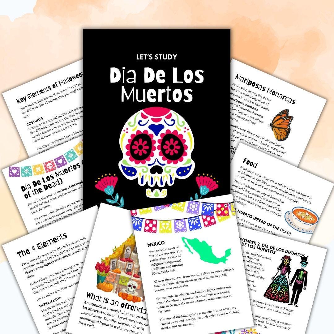 Dia De Los Muertos | Day of the Dead | Homeschool Study Unit | Digital ...