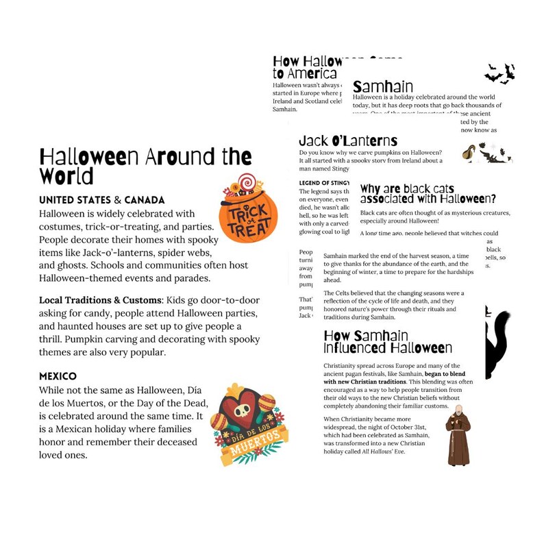Halloween | Holiday | Homeschool Study Unit | Digital Download ...