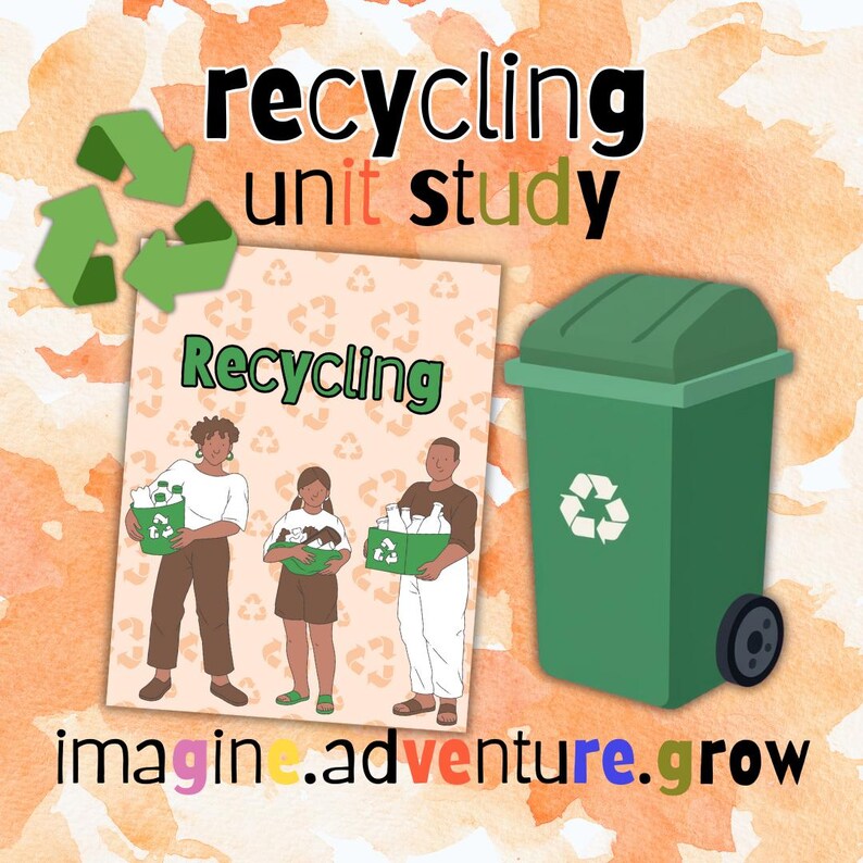 Recycling Unit Study | Earth Day, Homeschool Science (PDF Download) - Etsy