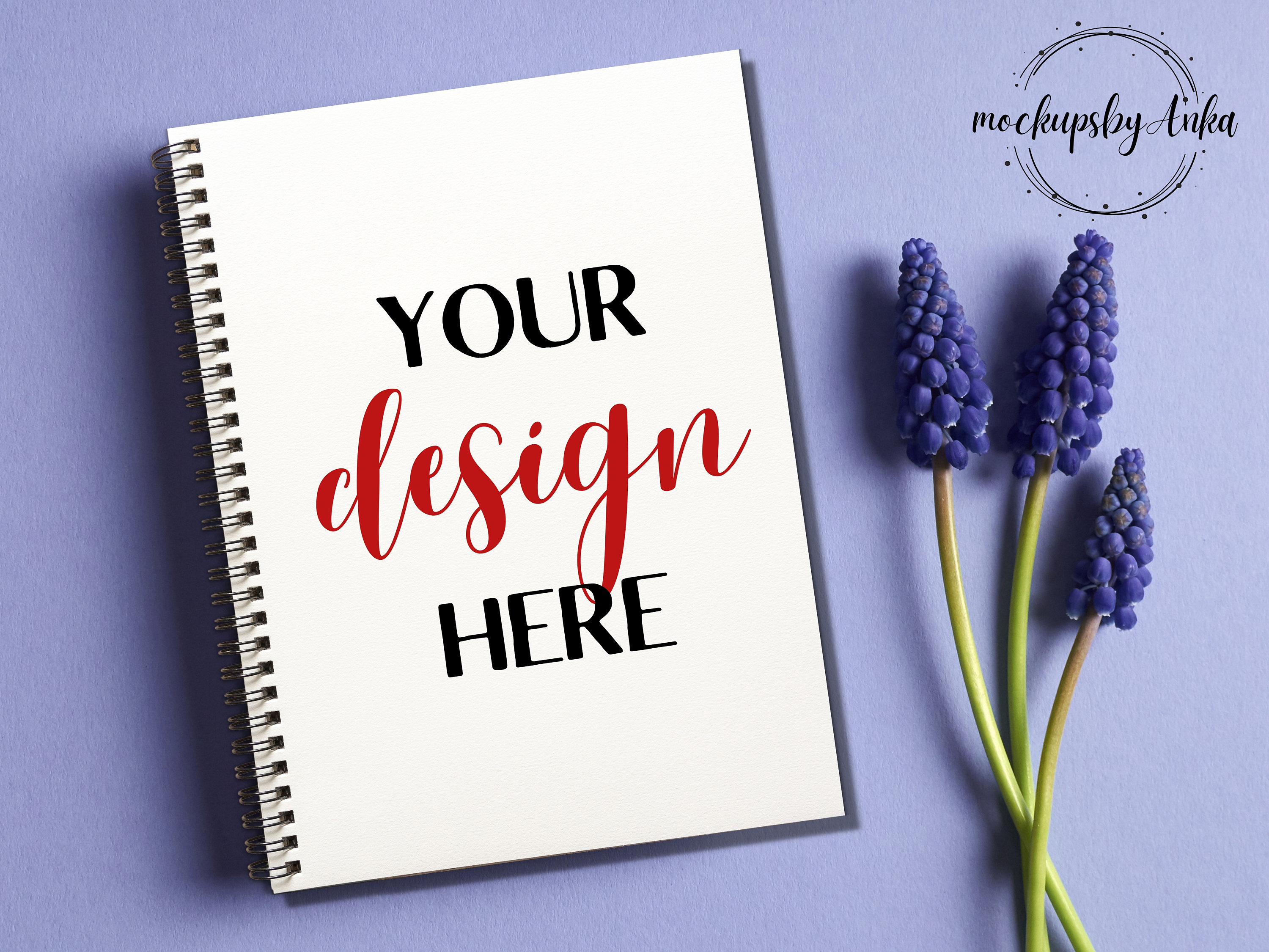 Spiral Bound Notebook Mockup, A5 Notebook Mock Up, Notebook Mockup PSD ...